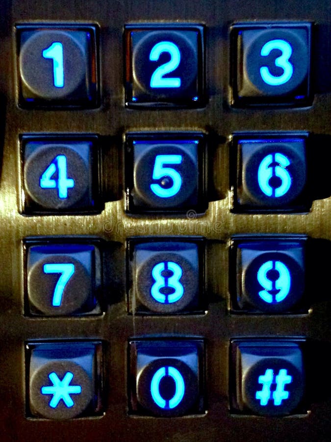 Keypad stock photo. Image of blue, illuminated, numerical - 47801146