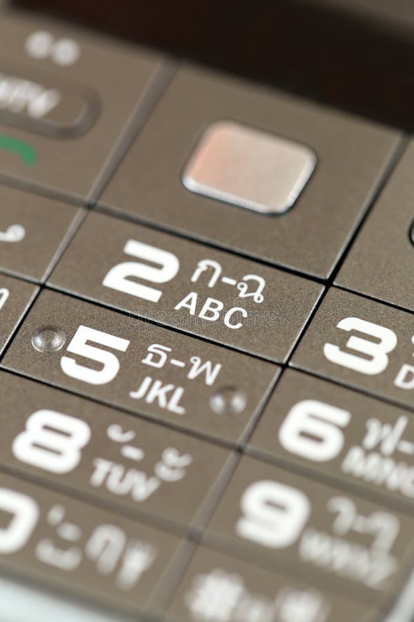 Keypad Of A Cell Phone Number. Stock Photo - Image of cell, mobile ...