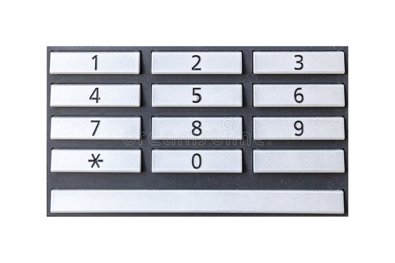 Door Pin Keypad with Numbers Stock Image - Image of lock, insert: 58869579