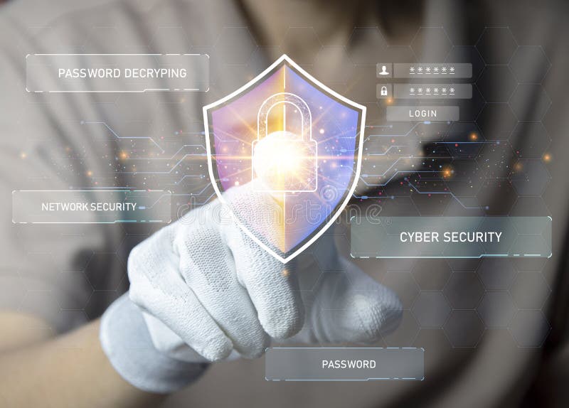 Keypad, Cyber Shield, Lock, Technology Security System. Digital Link ...