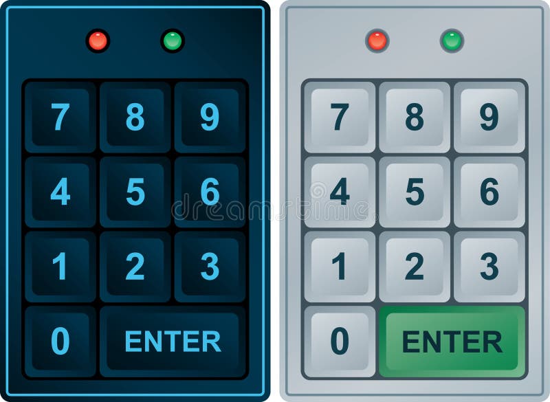 Atm keypad stock vector. Illustration of buttons, code - 11242995