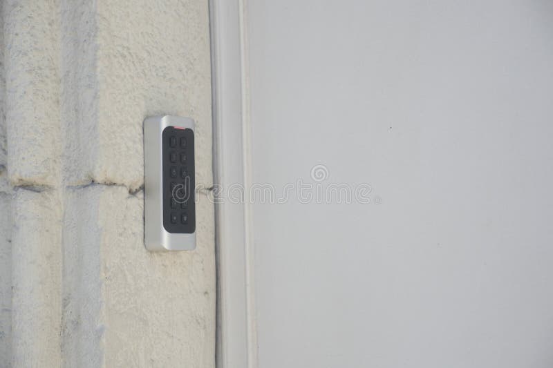 Keypad Entry System Mounted on a Building S Wall for Secure Access ...