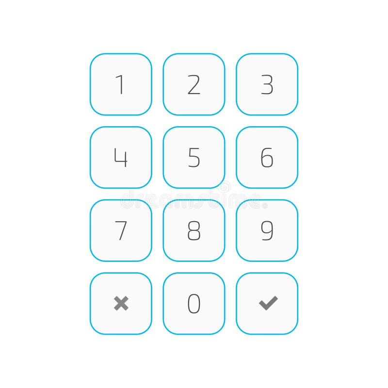 Keypad Entry Vector Stock Vector Illustration Of Modern 310161501