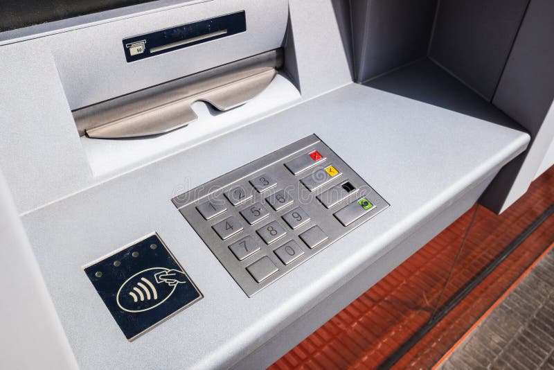 Keypad atm stock image. Image of cash, metallic, keys, macro - 160763