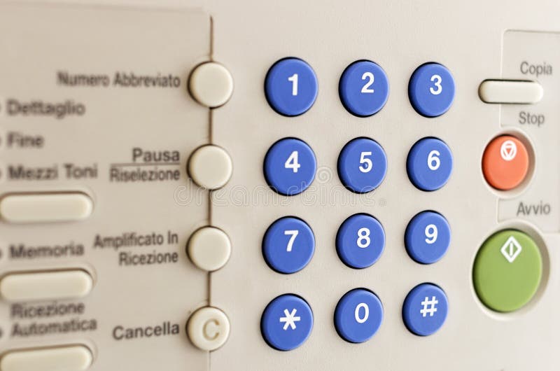 KEYPAD a FAX stock image. Image of communication, data - 36160419