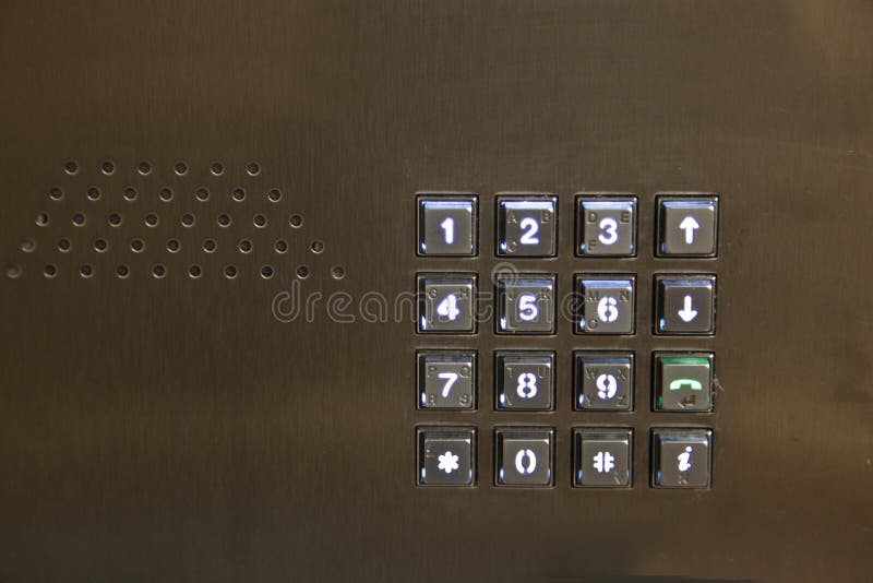 Keypad and Intercom Phone System Stock Photo - Image of phone, call ...