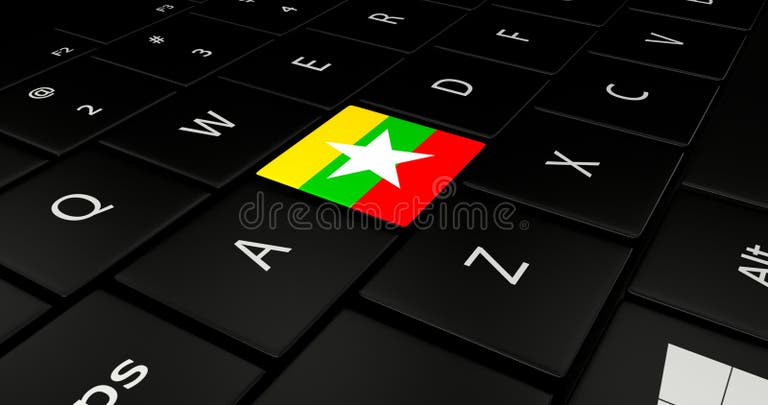 Keypad laptop. stock illustration. Illustration of nation - 91608068