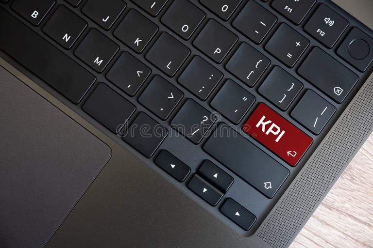 Keypad of Laptop with KPI Text on Enter Button Stock Image - Image of ...