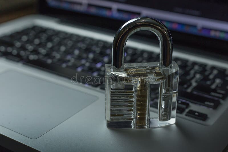 Keypad on the lock stock image. Image of detail, chain - 45657455