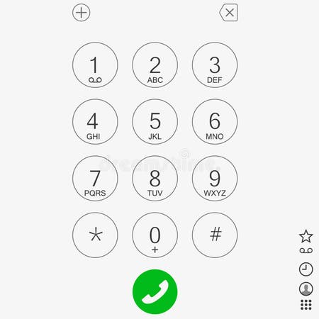 Keypad with Numbers and Letters for Phone. User Interface Keypad for ...