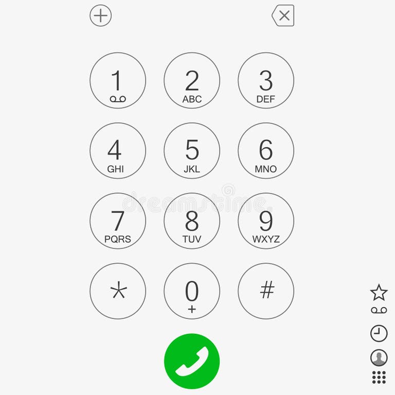 Keypad with Numbers and Letters for Phone. User Interface Keypad for ...