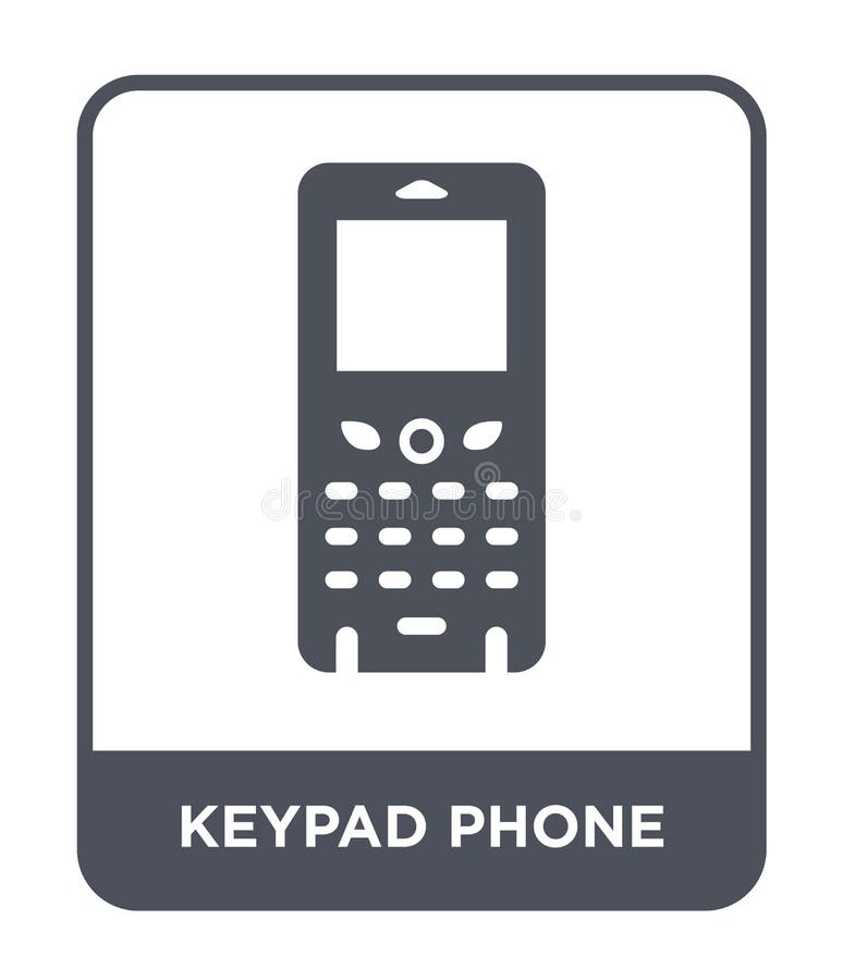 Keypad Icon in Trendy Design Style. Keypad Icon Isolated on White ...
