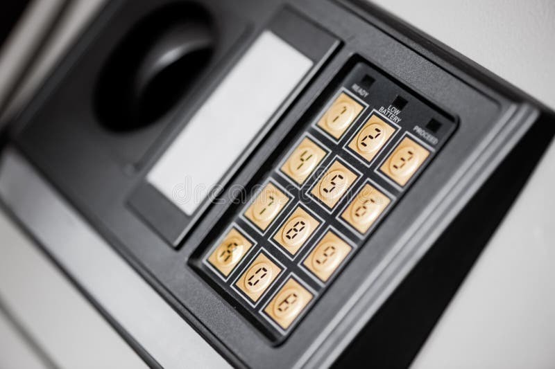 Keypad safe box stock photo. Image of privacy, danger - 26997708
