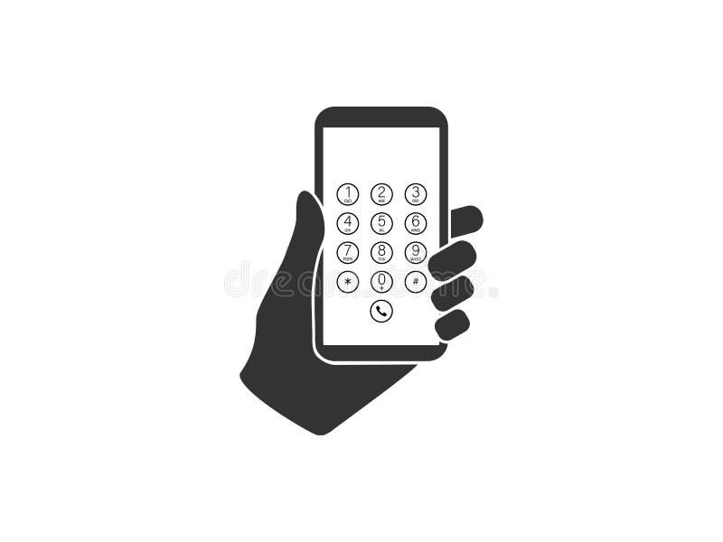 Keypad for on Smartphone. Keyboard Template in Smartphone. Keypad for a ...