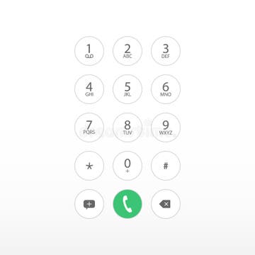 Keypad for on Smartphone. Keyboard Template in Smartphone. Keypad for a ...
