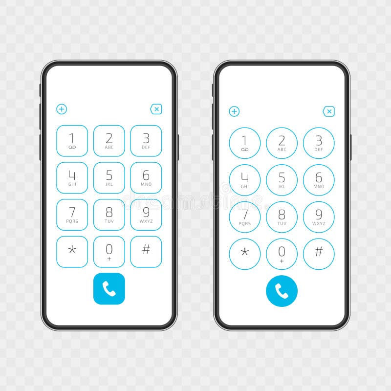 Smartphone Numbers Keyboard Stock Illustrations – 163 Smartphone ...