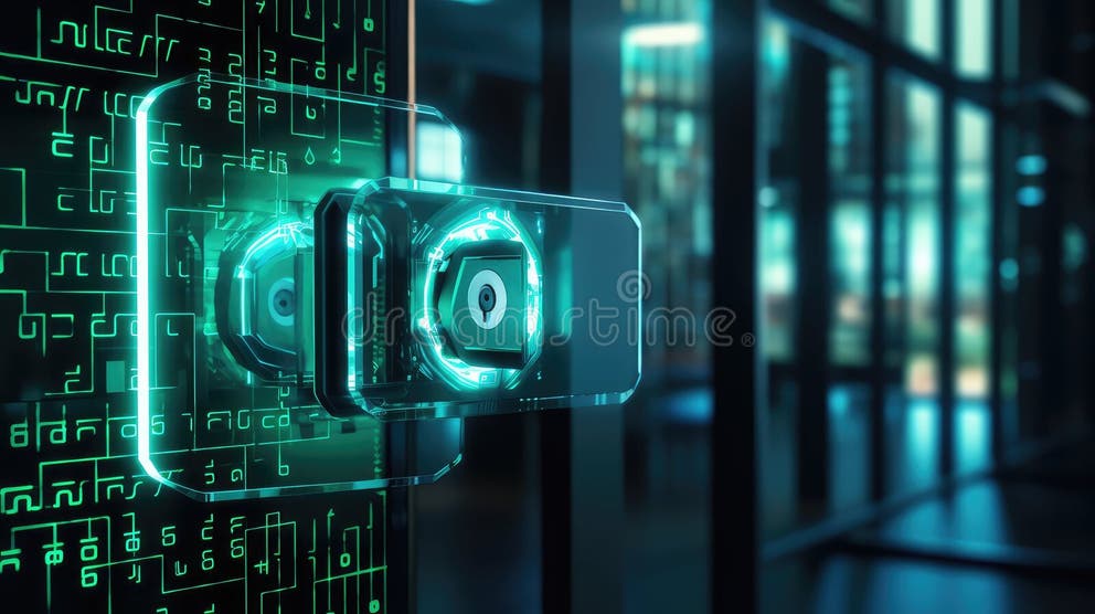 Keypad unlock door stock illustration. Illustration of access - 328658615