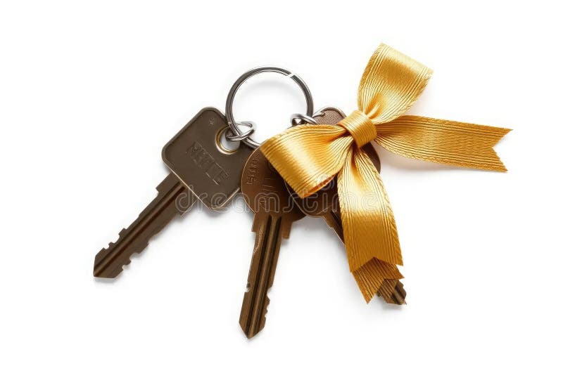 Keyring with keys stock image. Image of real, metallic - 352414297