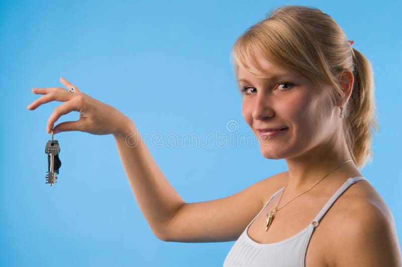 Keys stock photo. Image of house, girls, hand, blonde - 2708446