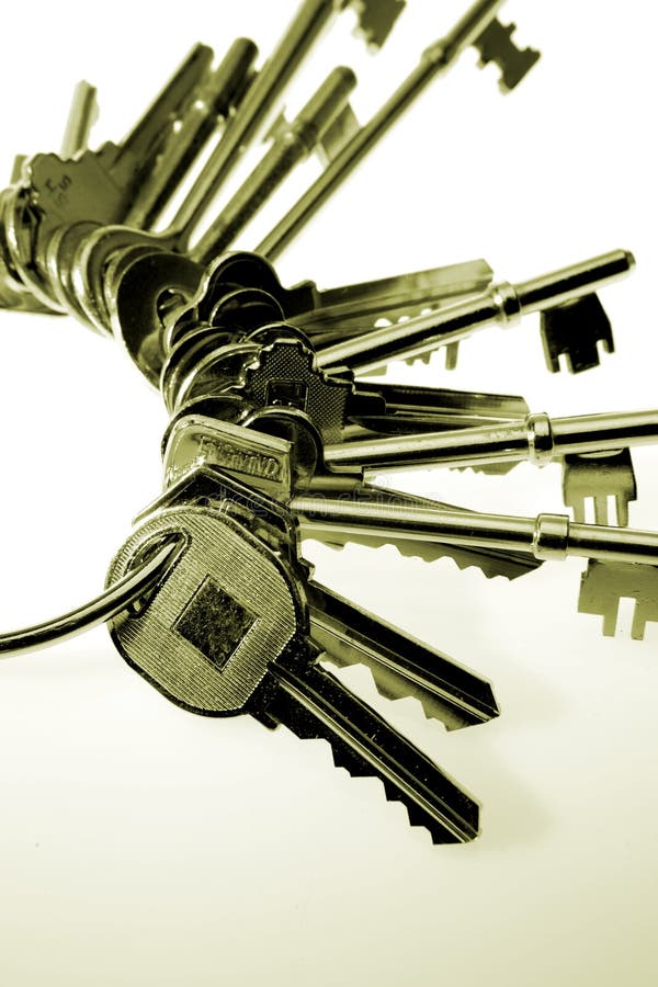 Keys in lock stock image. Image of aluminum, entrance - 10709029