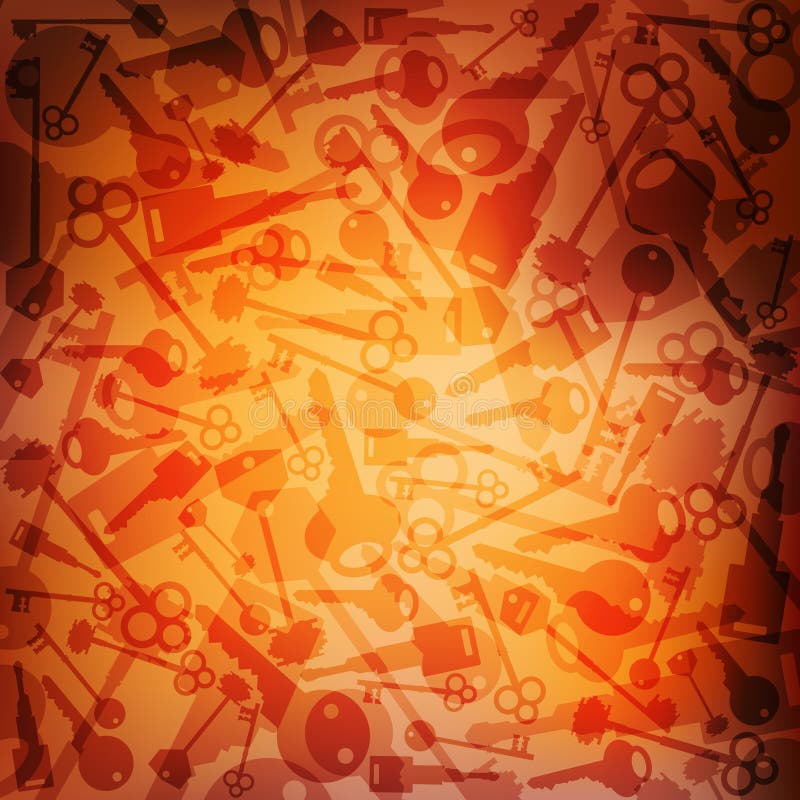 Silhouetted set of keys stock vector. Illustration of secure - 14138736