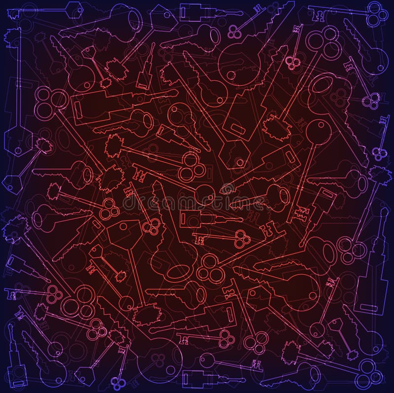 Keys background stock vector. Illustration of creative - 23796079