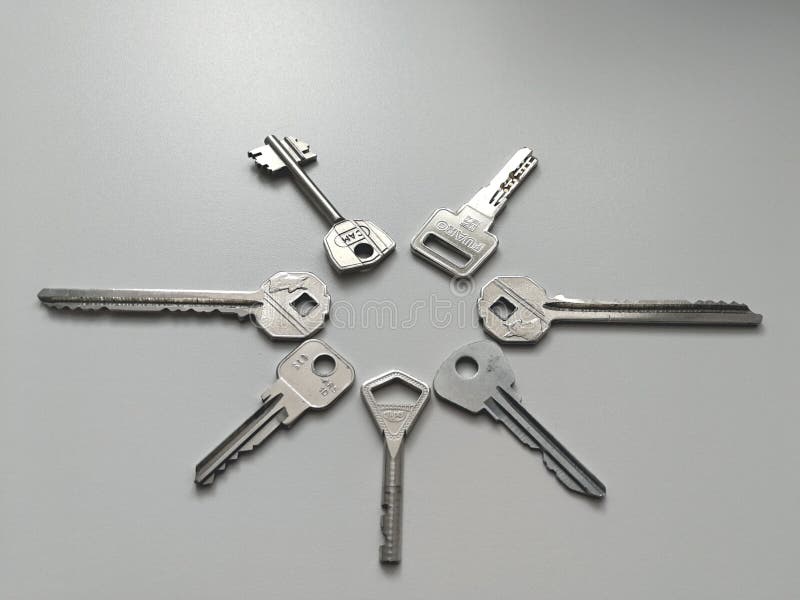 The Keys. Bunch of Metal Keys Stock Photo - Image of hole, open: 183140660