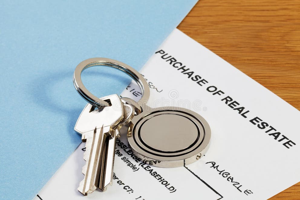 Keys and Contract stock image. Image of concept, estate - 27291627