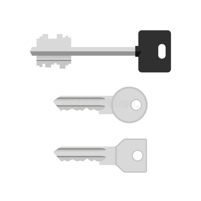 Keys flat icon. stock vector. Illustration of isolated - 94614870