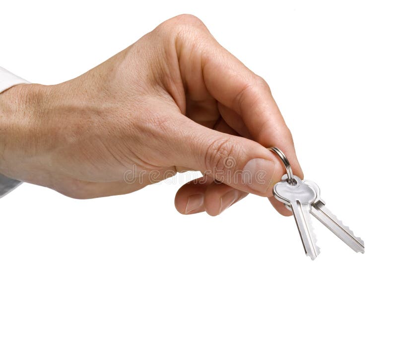 House Key in Hand stock photo. Image of sell, isolated - 14553822