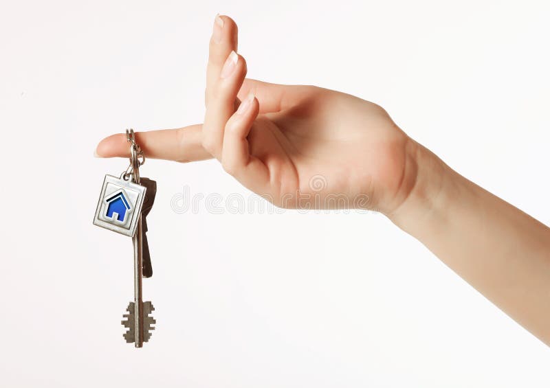 Keys in hand stock photo. Image of building, finger, sign - 53704864