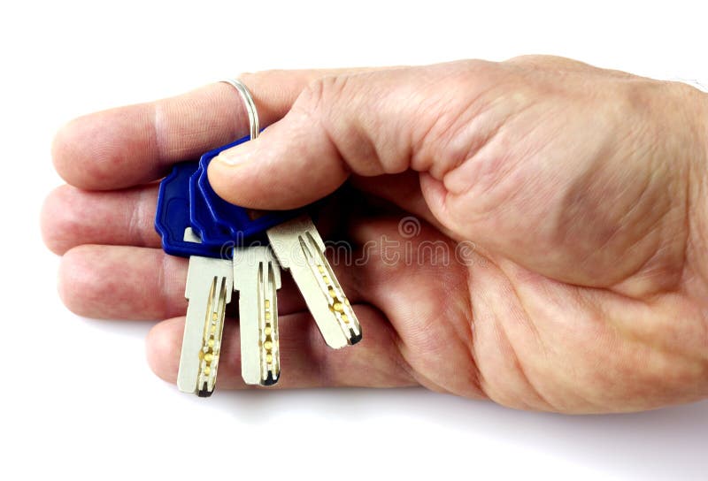 Keys in hand stock photo. Image of finger, locked, deal - 39471822