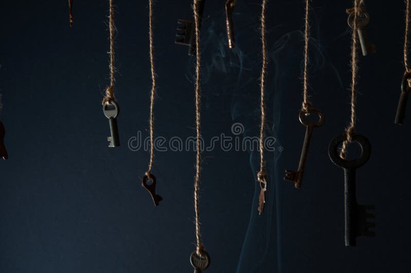 Hanging Keys (XXXL) stock photo. Image of metal, bronze - 29480004