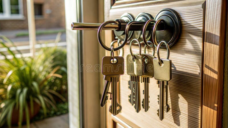 Keys on a Hook by the Door stock photo. Image of generated - 329810834