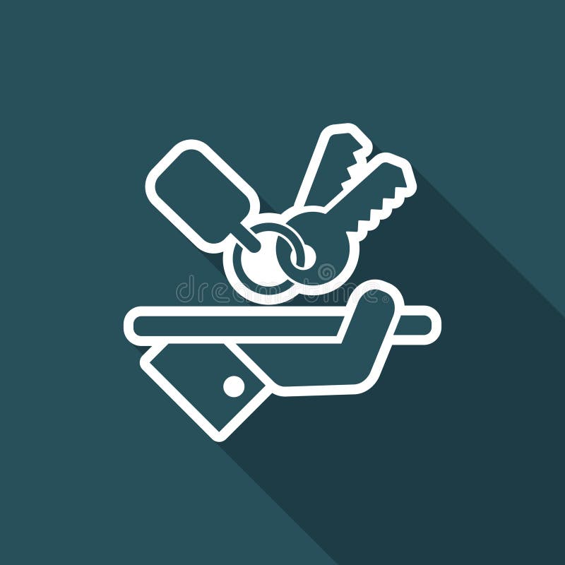 Delivery of the keys stock vector. Illustration of house - 118517523