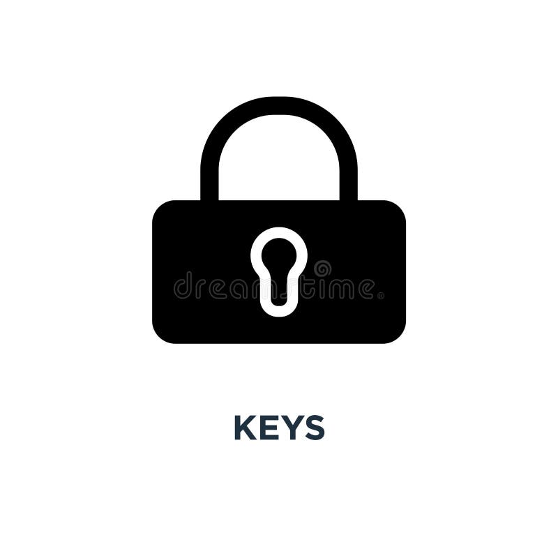 Keys Icon. Safe and Protection Sign Concept Symbol Design, Vecto Stock ...