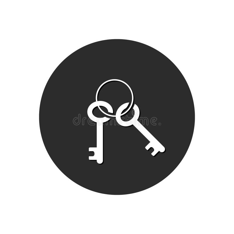 Keys Icon. Vector Isolated Flat Style Illustration. Key Silhouette ...