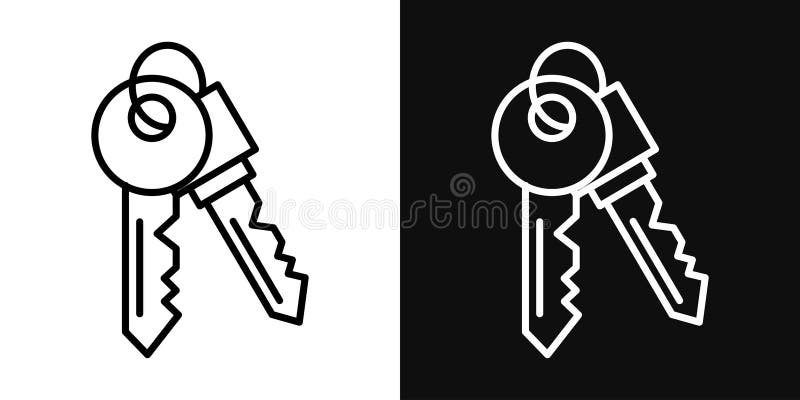 Keys icon stock vector. Illustration of simple, circle - 330178596
