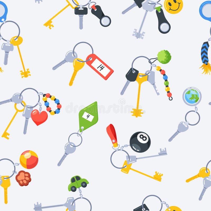 Cartoon Keychains Stock Illustrations – 63 Cartoon Keychains Stock ...