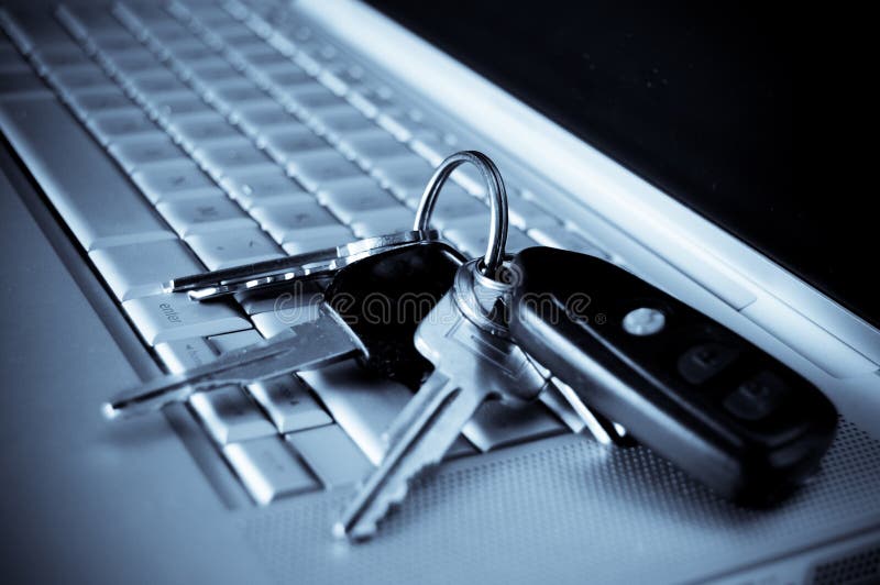 Keys on laptop stock photo. Image of equipment, speaker - 8876526