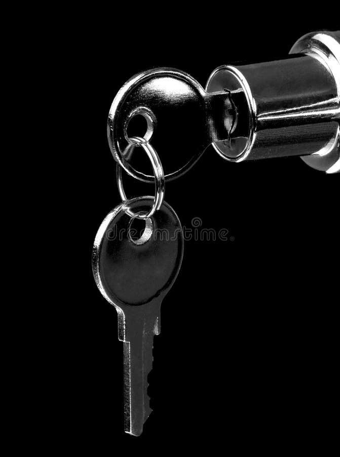 Keys in lock stock photo. Image of handle, close, closed - 2121042