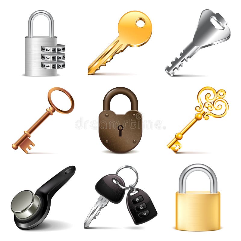 Lock and keys stock illustration. Illustration of keys - 1362235