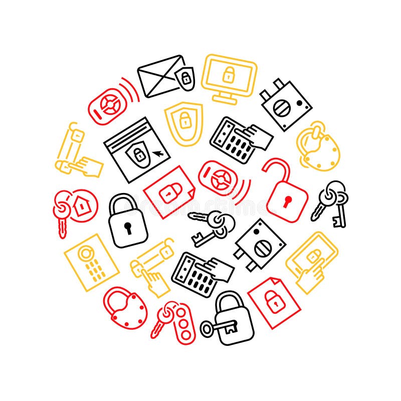 Security Round Keys Stock Illustrations – 401 Security Round Keys Stock ...