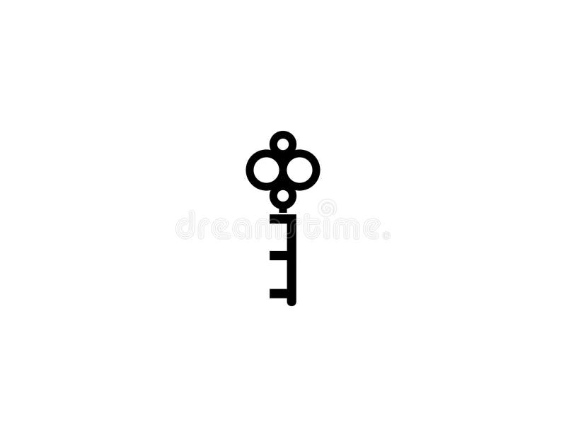 Keys logo design stock illustration. Illustration of element - 116468901