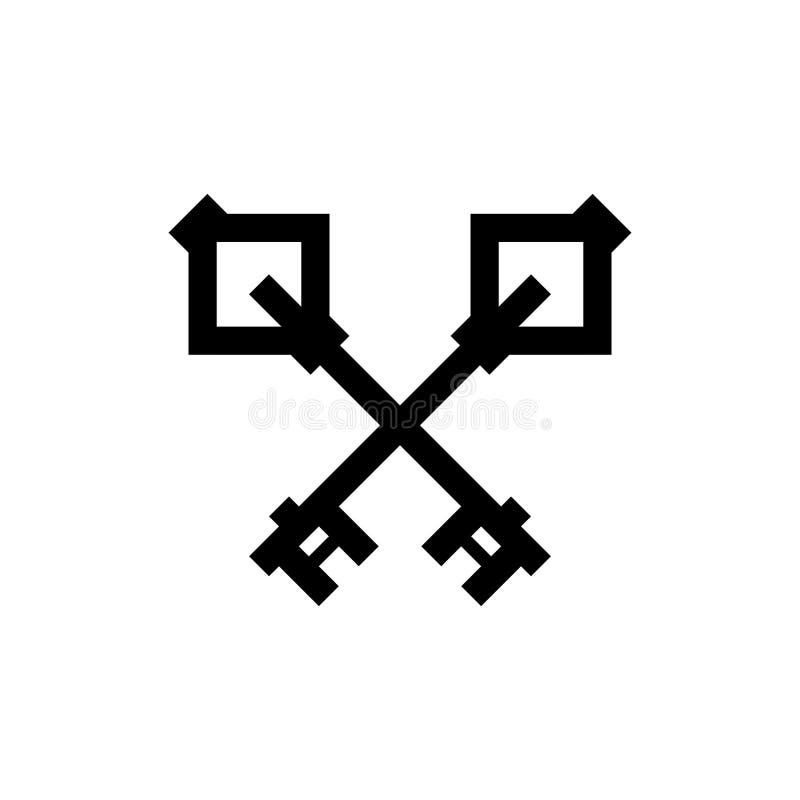 Keys logo stock vector. Illustration of real, emblem - 191694924