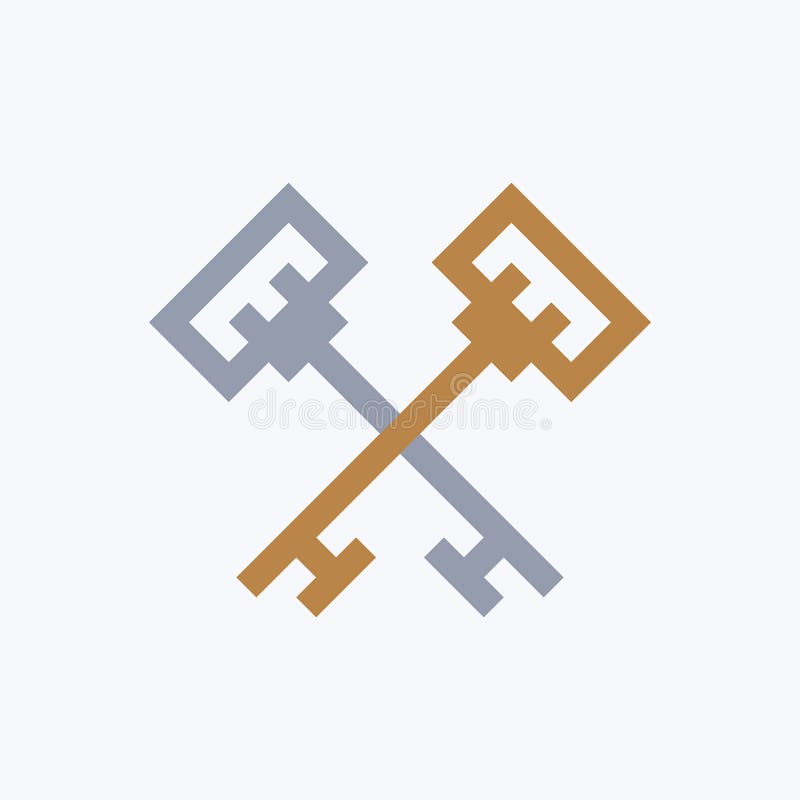 Keys logo stock vector. Illustration of real, emblem - 191694924