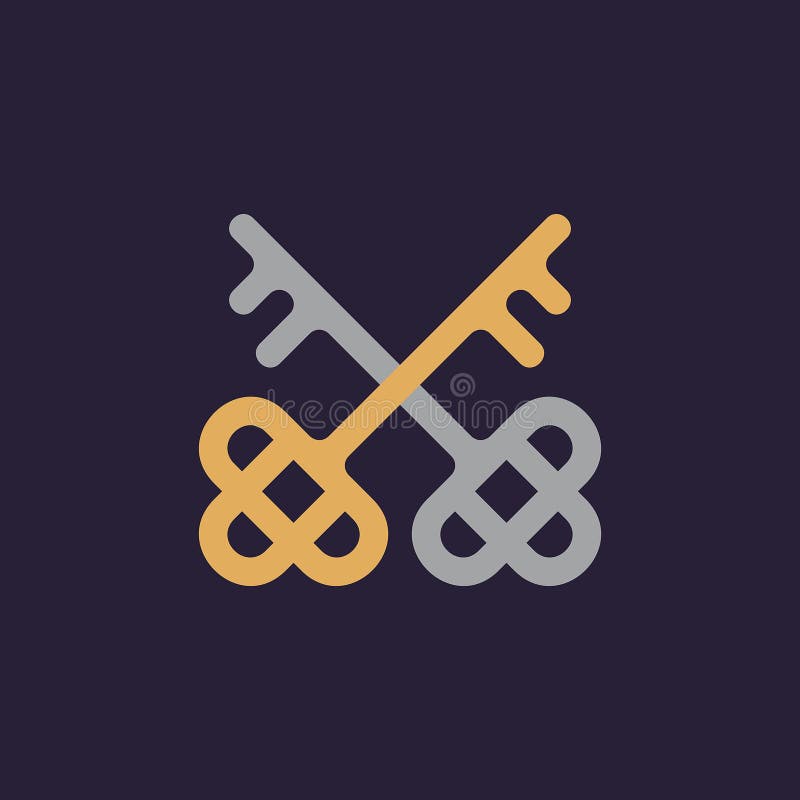 Keys logo stock vector. Illustration of keys, real, modern - 191663231