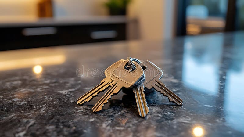 Keys Modern Kitchen Countertop Property Purchase Stock Photos - Free ...