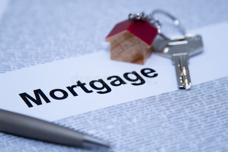 Keys on mortgage note stock photo. Image of exchange, customer - 5970252