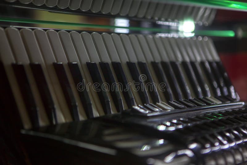 Accordion keys stock image. Image of equipment, desk - 144750669